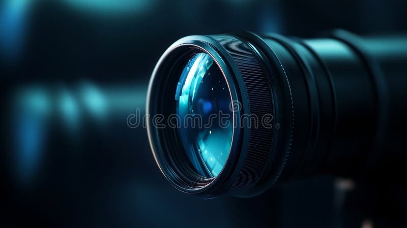 Strategic Insight Symbolized Telescope Representing Business Vision and ...