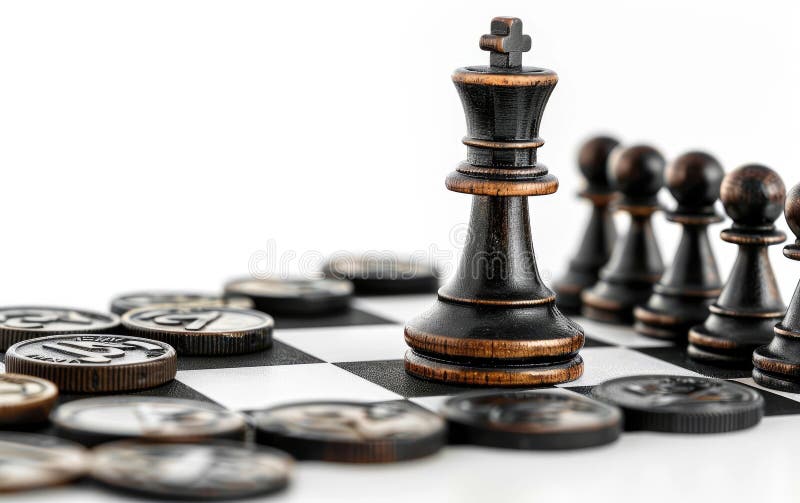 Strategic Investment Visualization, Isolated on White Background ...