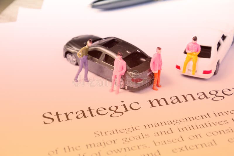 Strategic Management Focus on White Stock Photo - Image of write ...