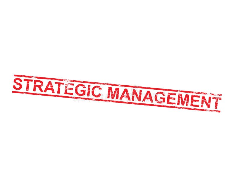 Strategic Management Rubber Stamp Stock Vector - Illustration of plan ...