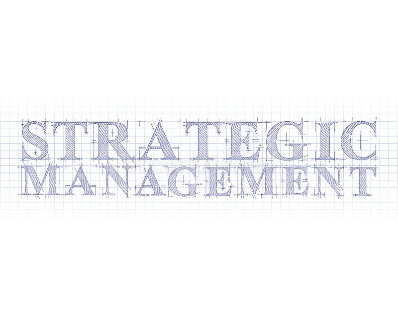 Strategic Management Stencil Stock Vector - Illustration of control ...