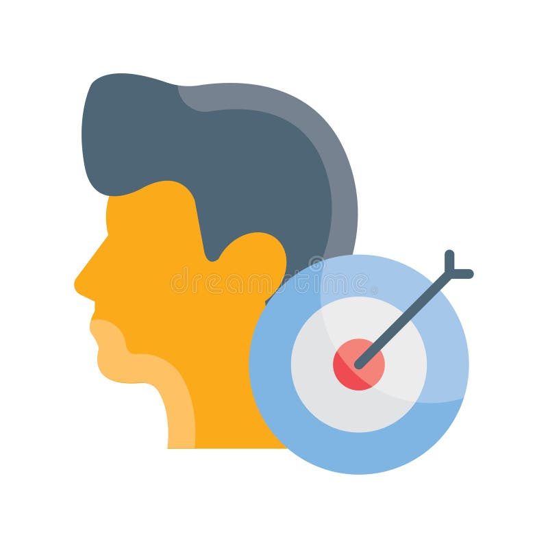 Man Target Vector Flat Icon Style Illustration. EPS 10 File Stock ...