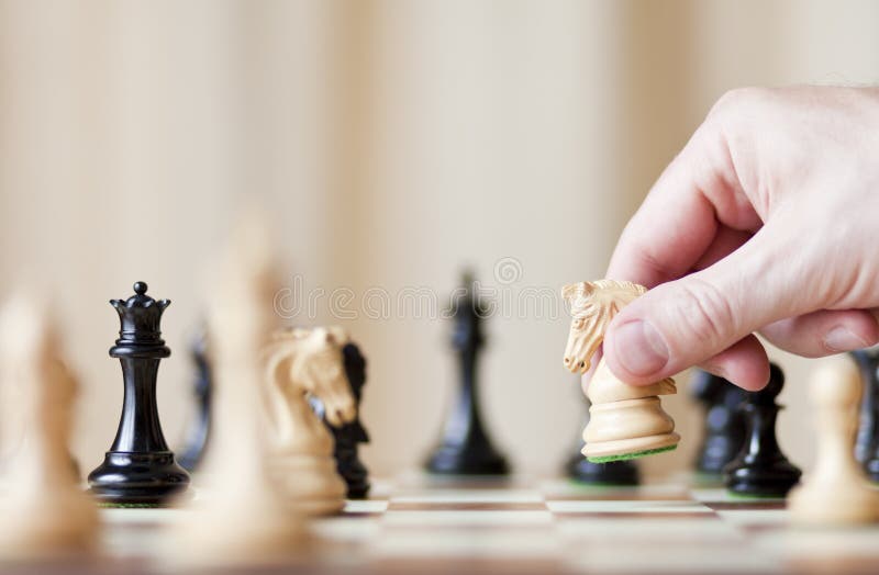 Strategic Moves, Chess Game Stock Photo - Image of match, fight: 41811908