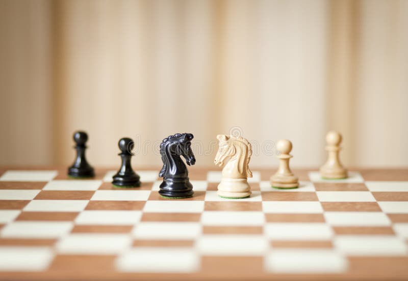 Strategic Moves, Chess Game Stock Image - Image of fight, decision ...