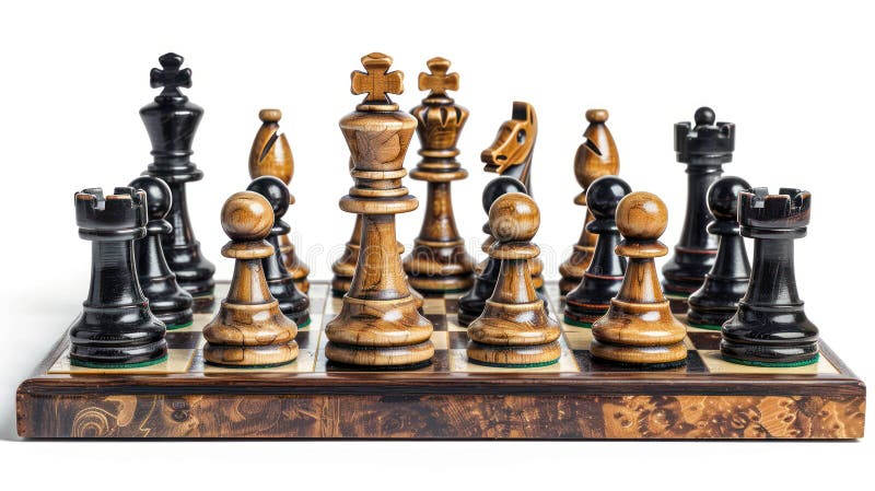 Strategic Moves: a Competitive Chess Game in Progress Stock ...