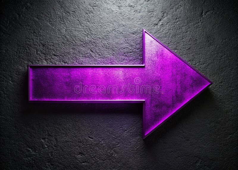 Strategic Navigation Aerial Perspective of Directional Purple Arrow on ...
