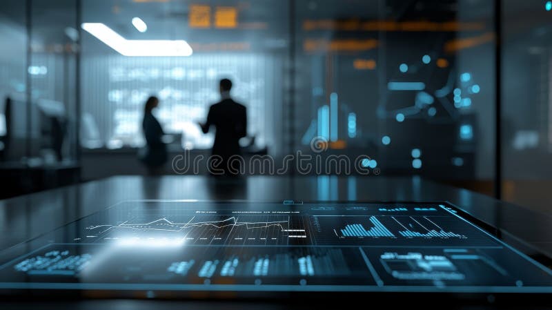 During a Strategic Operation at Night, Analysts Observe Data Displays ...