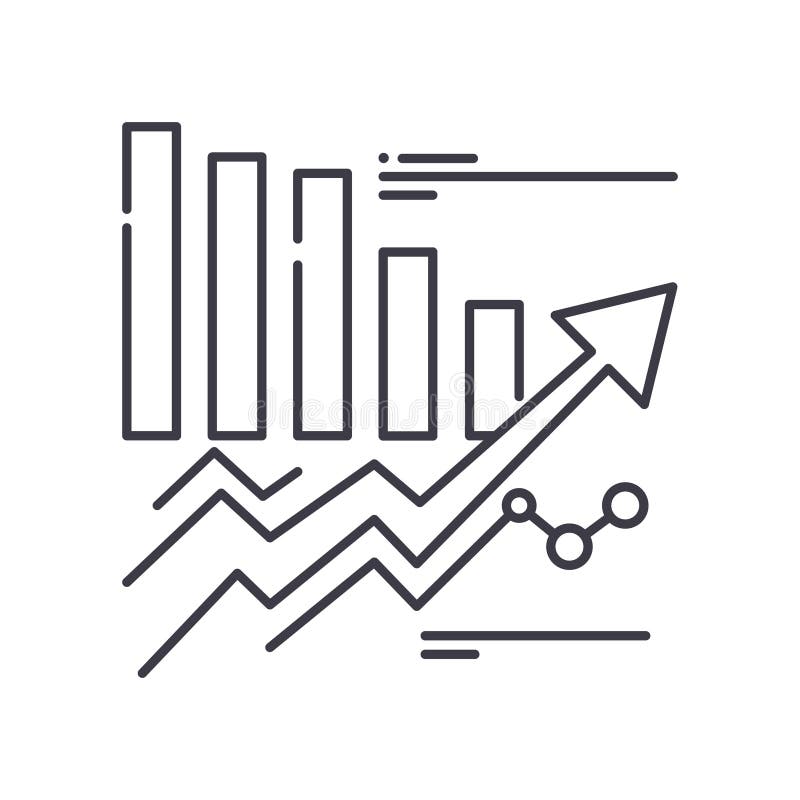 Strategic Plan Presentation Icon, Black Vector Sign with Editable ...