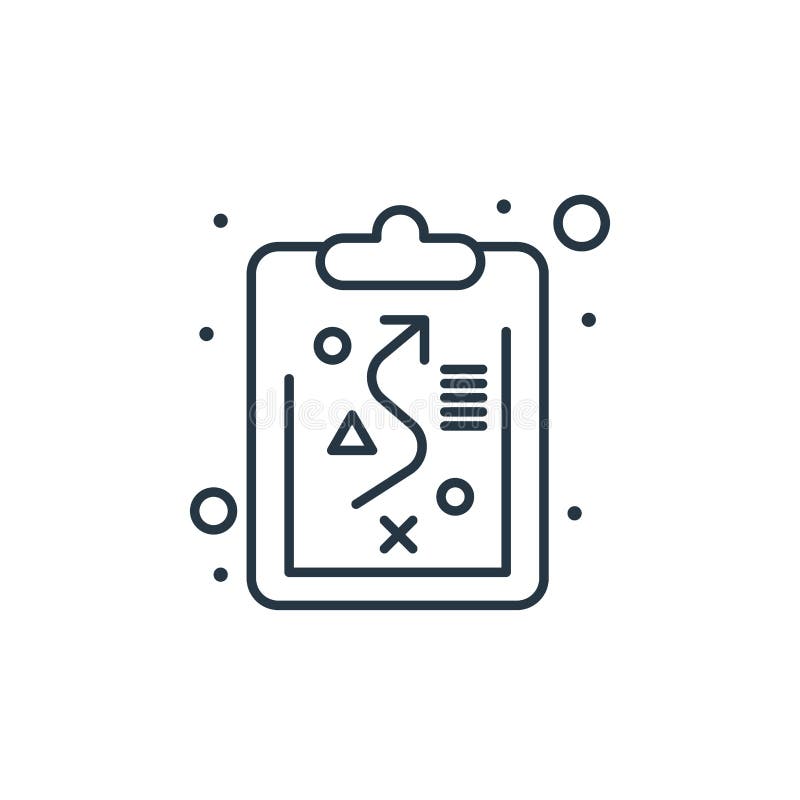 Strategic Plan Icon Vector from Strategy Concept. Thin Line ...