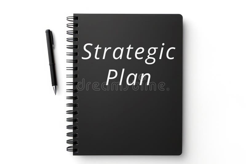 Strategic Plan Inscription Text Words on Notepad Page Stock ...