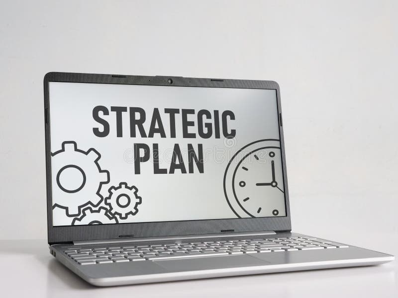 Strategic Plan is Shown Using the Text Stock Photo - Image of ...