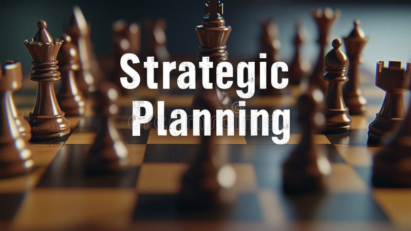 Strategic Business Planning Chess Pieces Symbolizing Decision Making ...