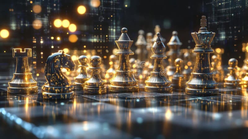 Strategic Planning, a Chessboard of Possibilities Stock Photo - Image ...