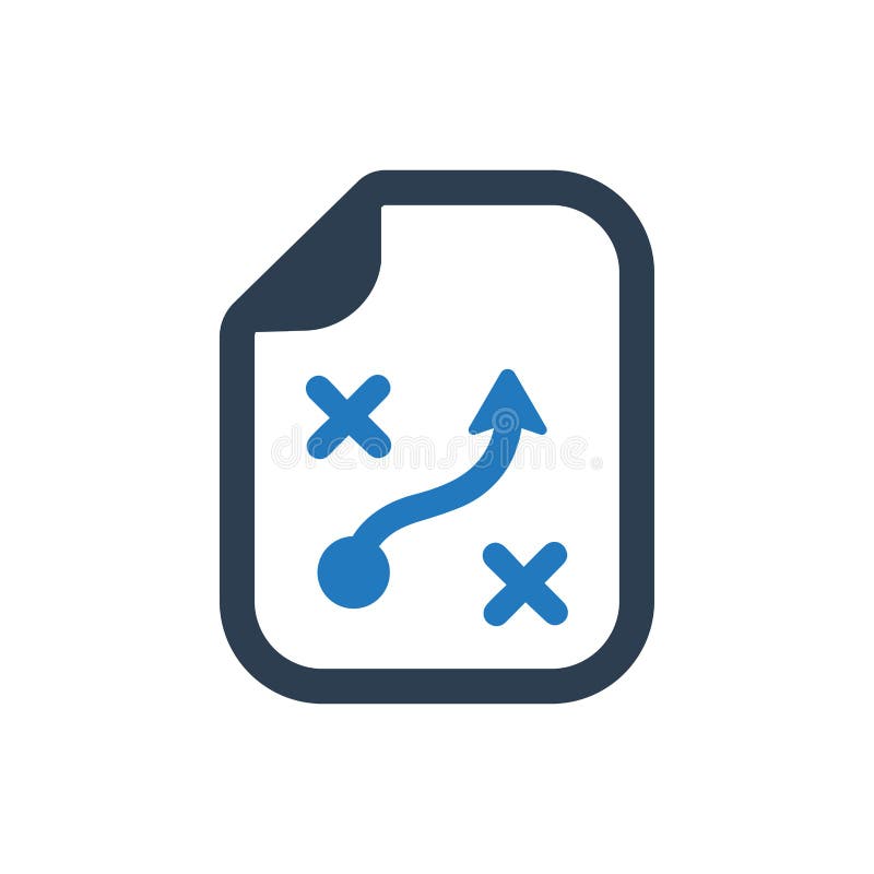 Strategic Planning Icon stock vector. Illustration of strategy - 97996541