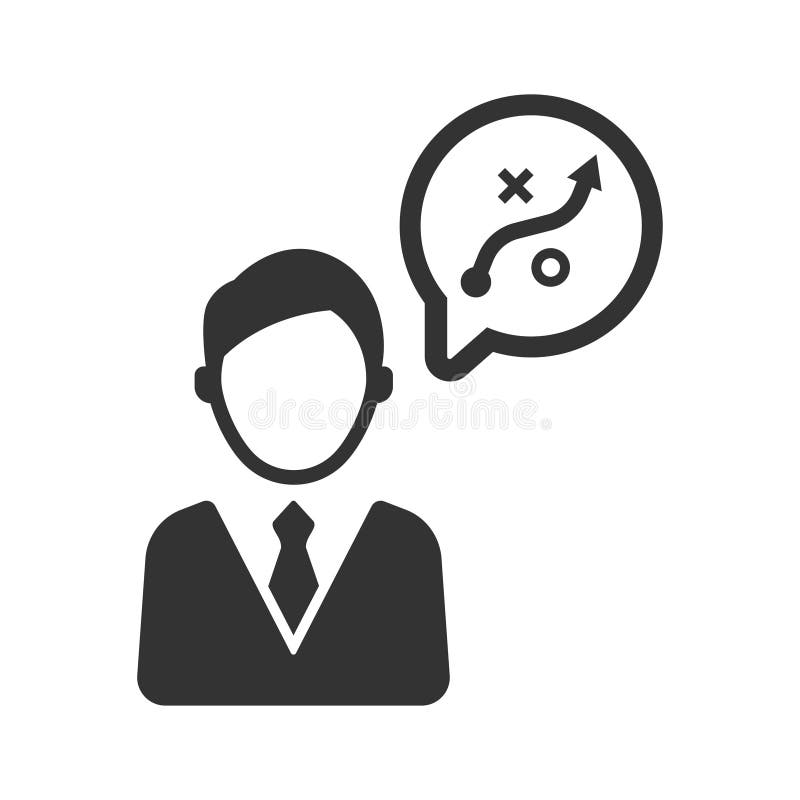 Strategic planning icon stock vector. Illustration of vector - 176443032