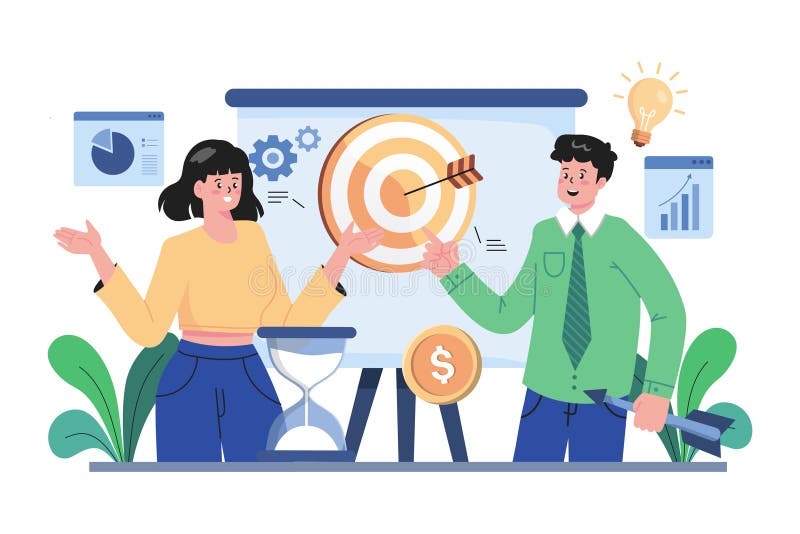 Strategic Planning Illustration Concept. a Flat Illustration Isolated ...