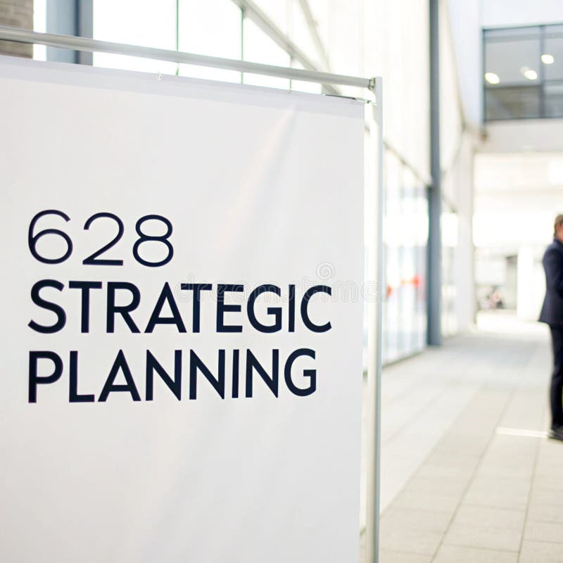 Strategic Planning on White Background Stock Illustration ...