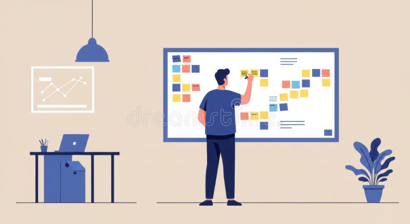 Strategic Planning Session stock illustration. Illustration of idea ...