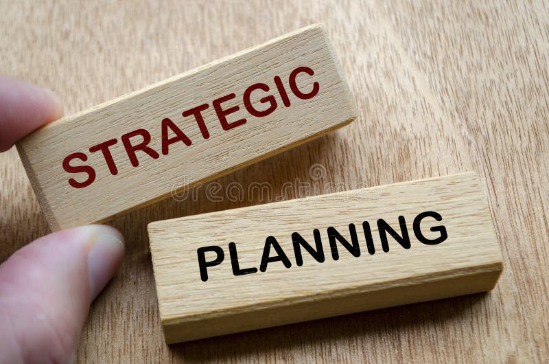 Strategic Planning Text on Wooden Blocks. Business Planning Strategy ...