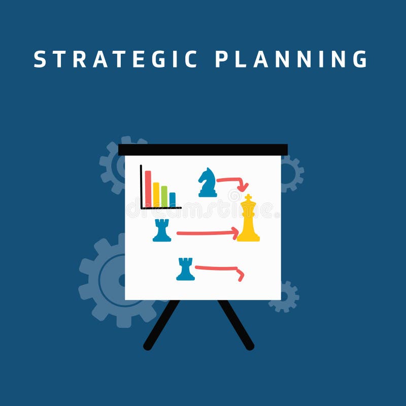 Strategic Planning. Vector Illustration Decorative Design Stock ...