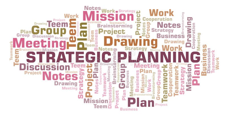 Strategic Planning Word Cloud. Stock Illustration - Illustration of ...