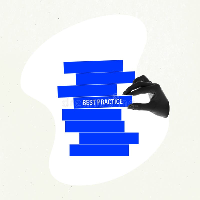 Strategic Precision in Business Practices. Hand Interacting with Set of ...