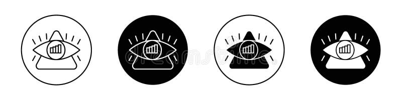 Strategic Service Vision Icon Stock Vector - Illustration of vision ...