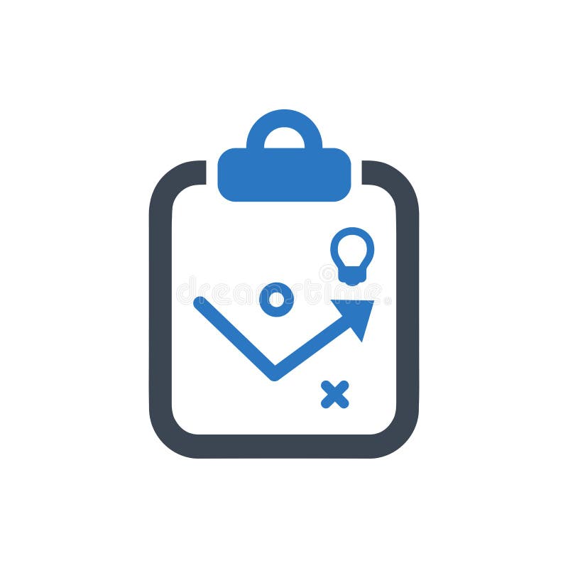 Strategic solution icon stock vector. Illustration of plan - 147233564