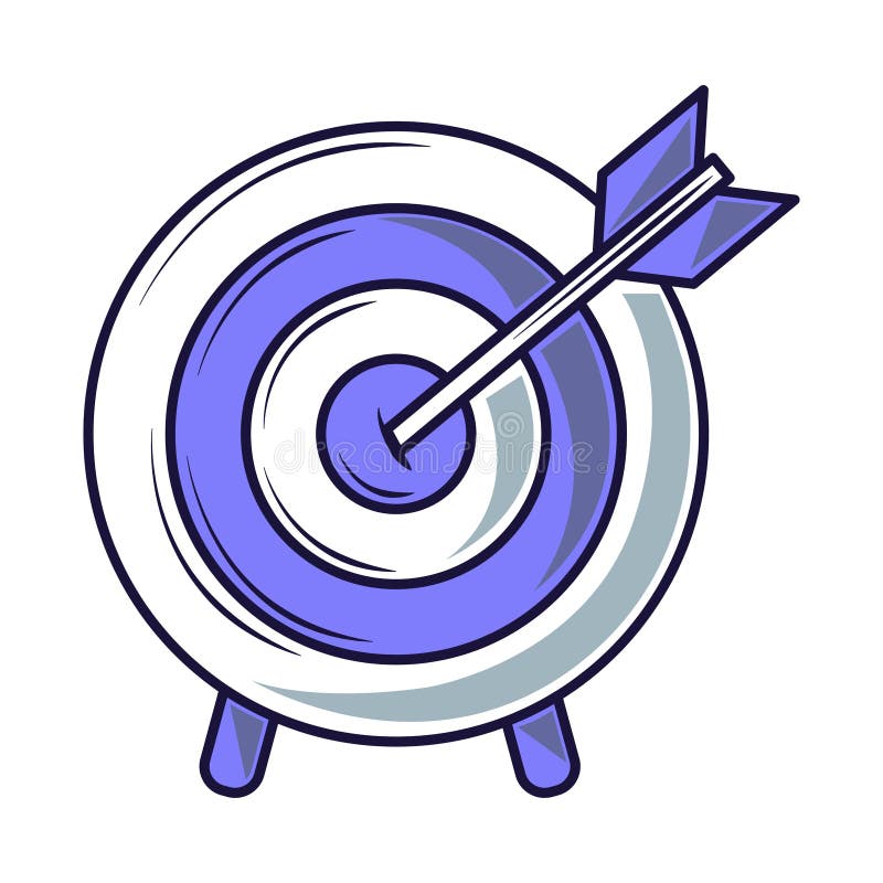 Strategic target goal stock vector. Illustration of good - 229725525