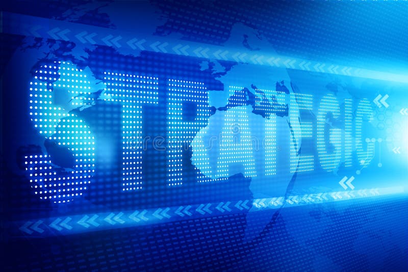 Strategic text stock illustration. Illustration of brainstorm - 50738723