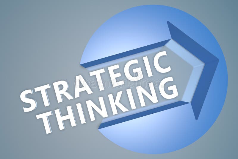 Strategic Thinking stock illustration. Illustration of thinking - 114366631