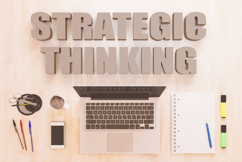 Strategic Thinking stock illustration. Illustration of brain - 135809323