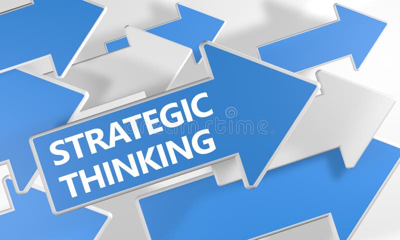Strategic Thinking stock illustration. Illustration of think - 173310215