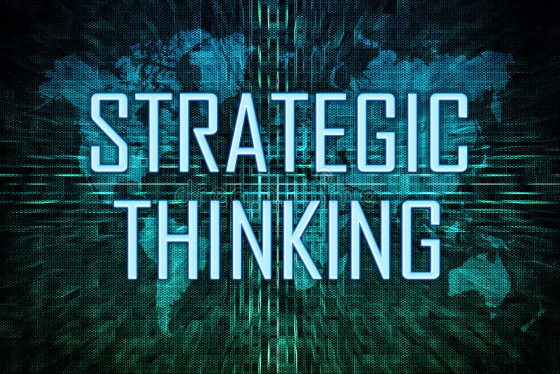 Strategic Thinking stock illustration. Illustration of brainstorming ...