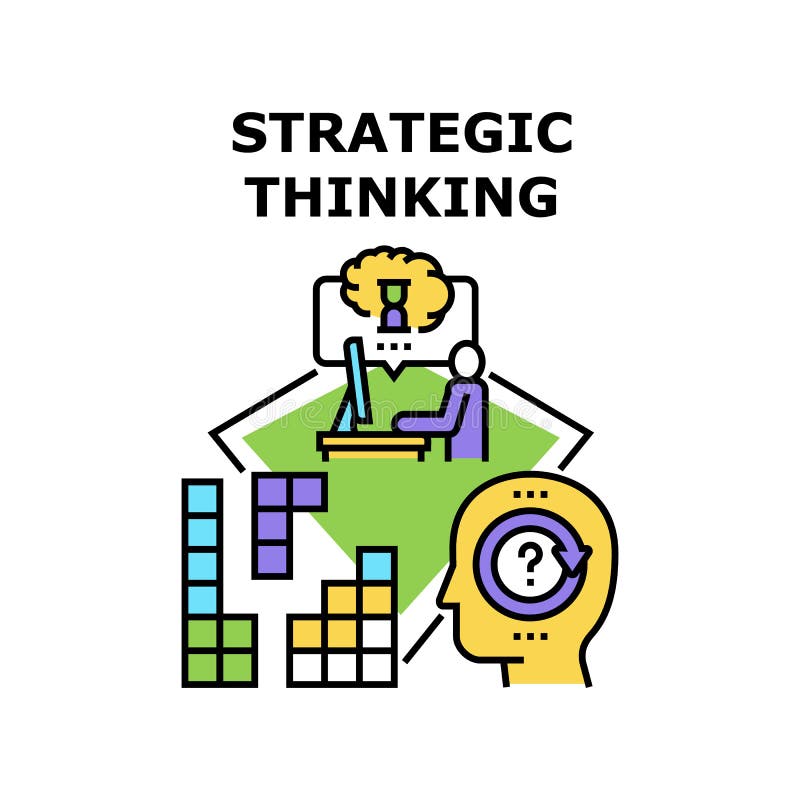 Strategic Thinking Vector Concept Illustration Stock Vector ...