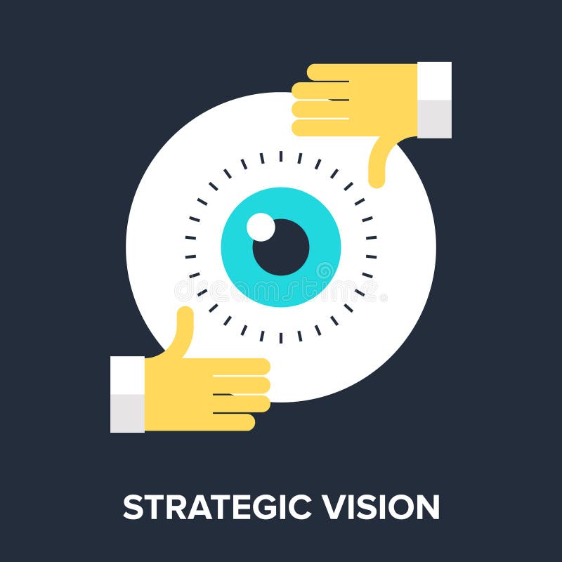 Strategic Vision Vector Illustration Concept Stock Illustration ...