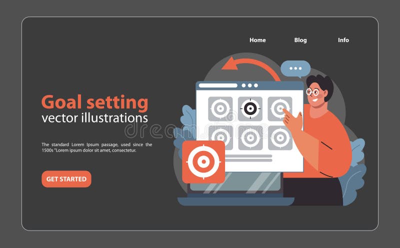 Strategically Planning Goal Setting on Stock Vector - Illustration of ...