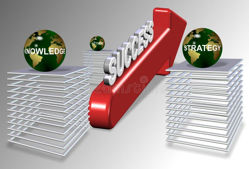 Strategy action success stock illustration. Illustration of earth ...