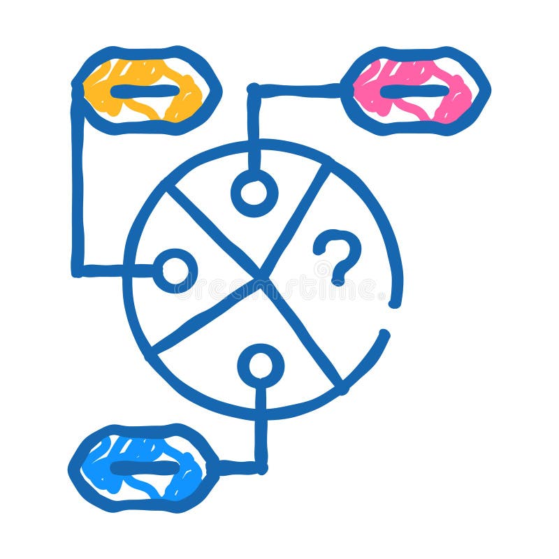 Strategy and Analysis Icon Doodle Illustration Stock Illustration ...