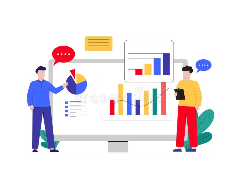 Strategy Analysis Presentation Background Stock Illustration ...