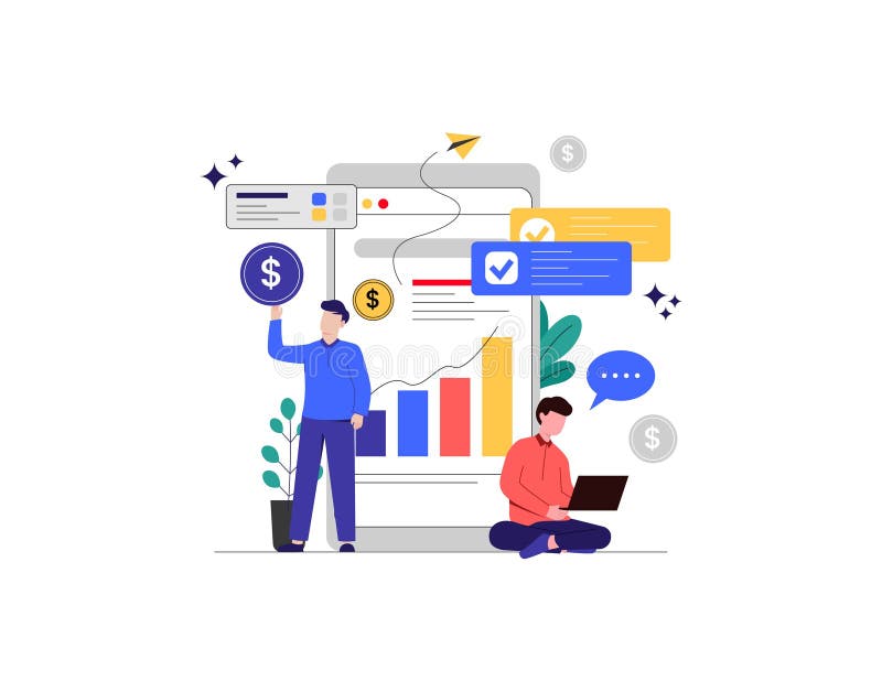 Strategy Analysis Presentation Background Stock Illustration ...