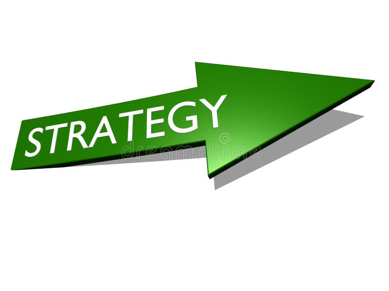 Strategy Arrow Right Direction Stock Illustration - Illustration of ...