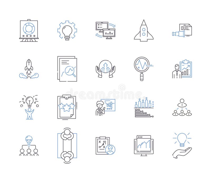 Strategy and Brainstorming Outline Icons Collection. Strategy ...