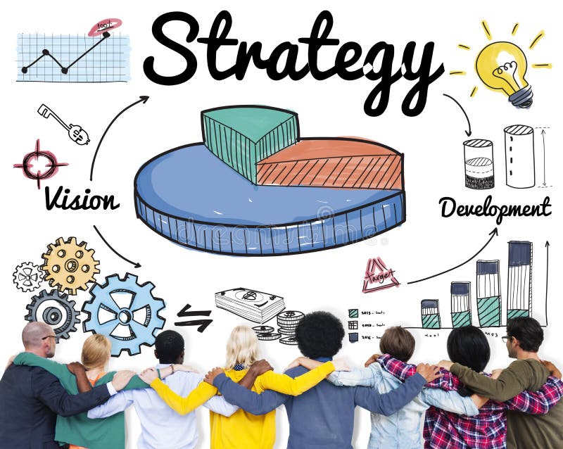 Strategy Business Chart Vision Development Concept Stock Photo - Image ...
