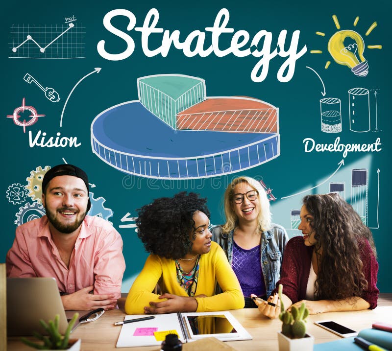 Strategy Business Chart Vision Development Concept Stock Photo - Image ...