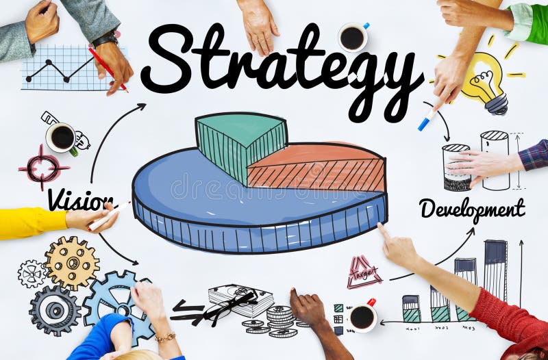 Strategy Business Chart Vision Development Concept Stock Photo - Image ...