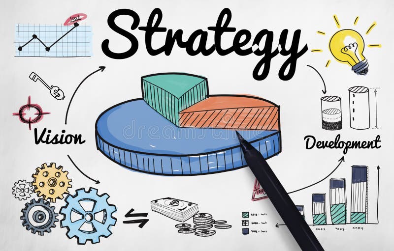 Strategy Business Chart Vision Development Concept Stock Illustration ...