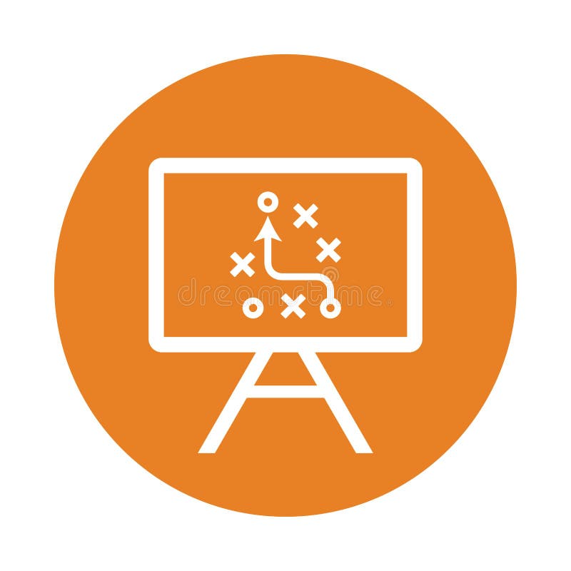Strategy, Business Icon. Orange Color Vector EPS Stock Vector ...