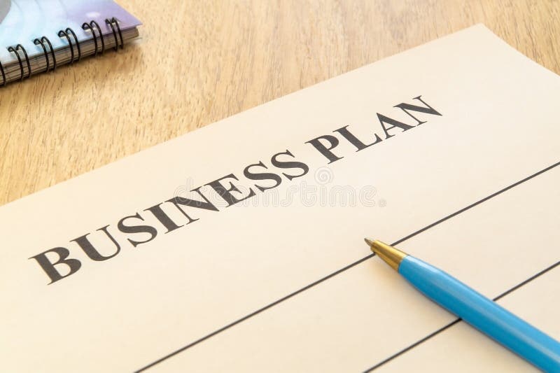 Strategy Business Plan with Pen and Notepad on Table Stock Photo ...