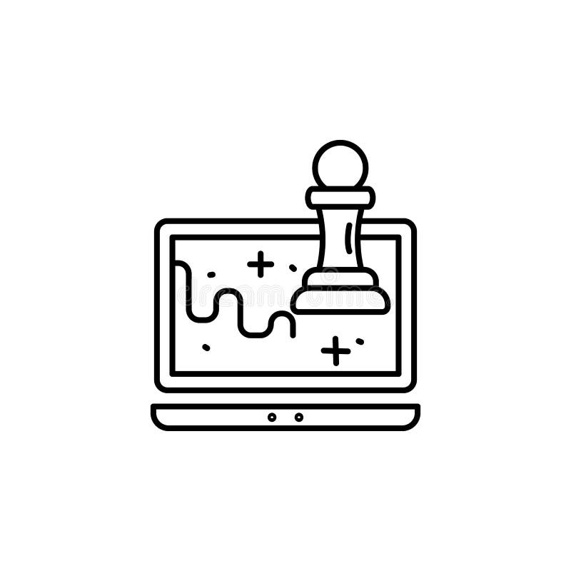 Strategy, Computer Line Icon. Signs and Symbols Can Be Used for Web ...